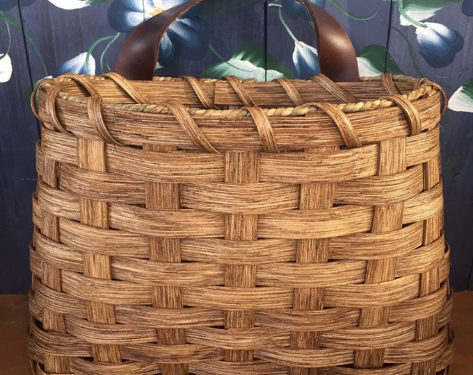 Handmade Basket, Large Pocket Basket, Wall Basket, Mail Basket, Hanging ...