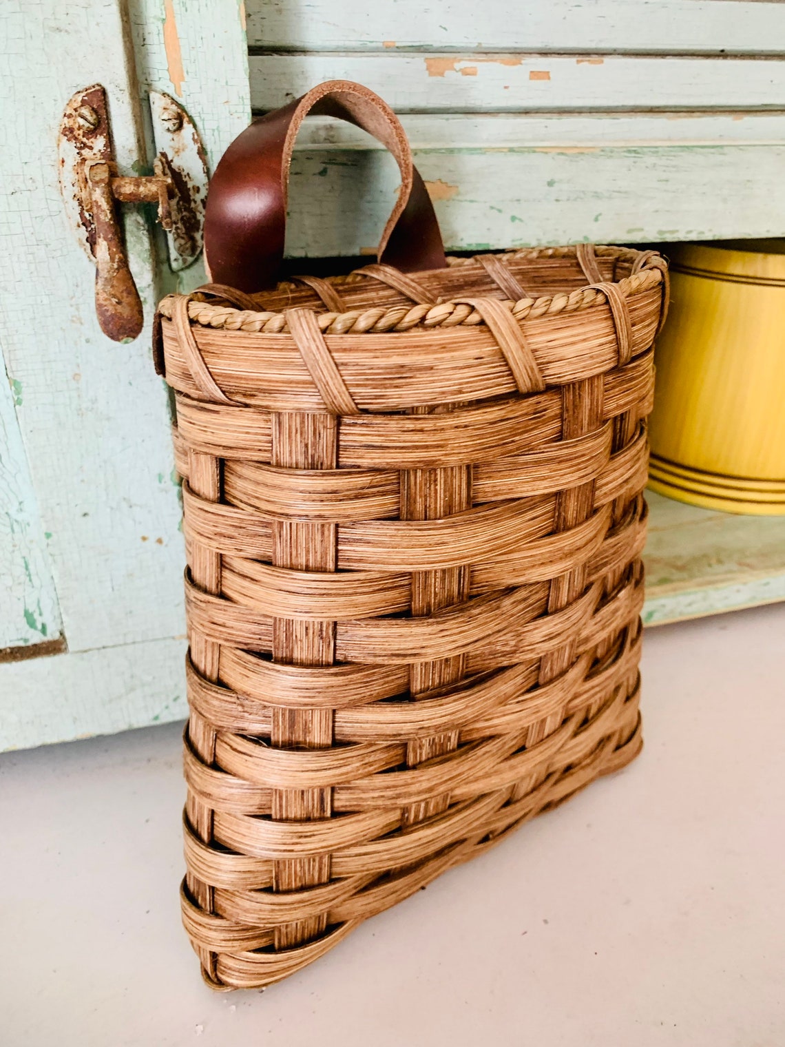 Handmade Basket Wall Basket Hanging Basket Mail Basket - Etsy