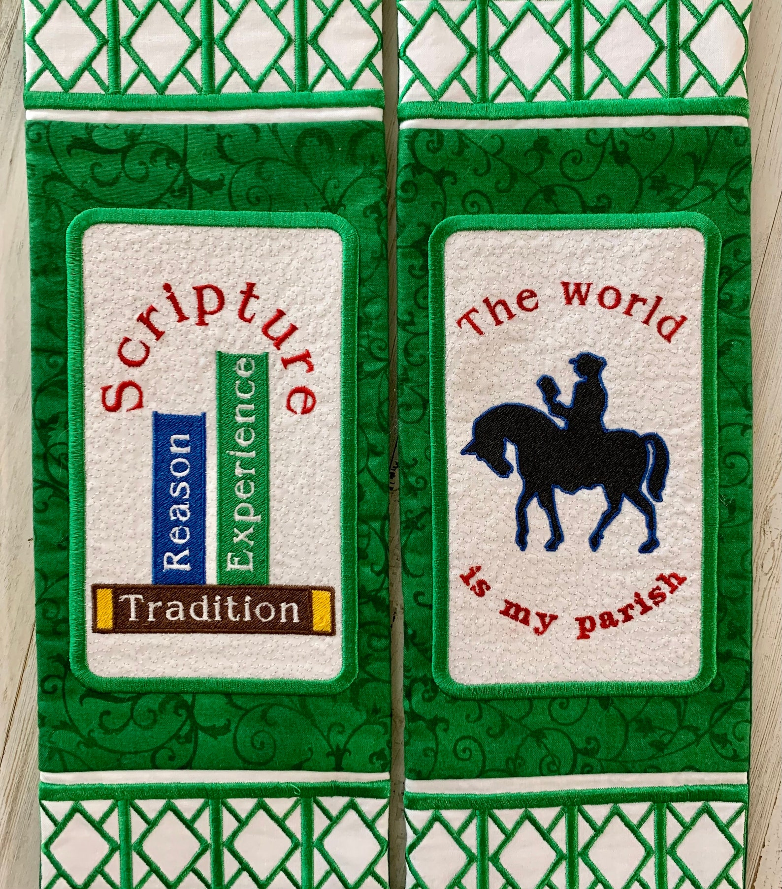 Wesleyan Methodist Clergy Stole (with Great Britain Cross) 5 Color ...