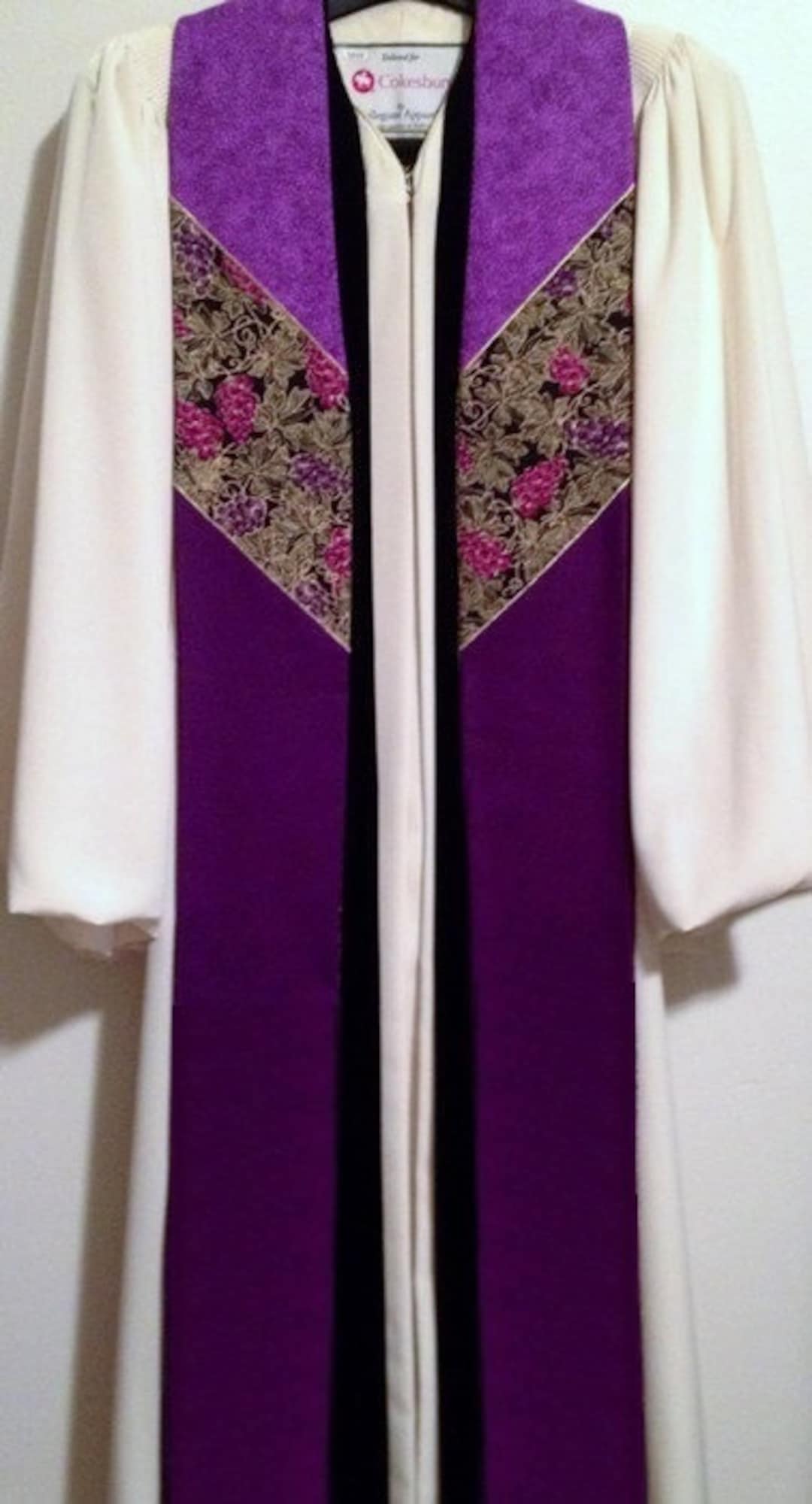 Purple Advent/lenten Clergy Stole for Pastor - Etsy