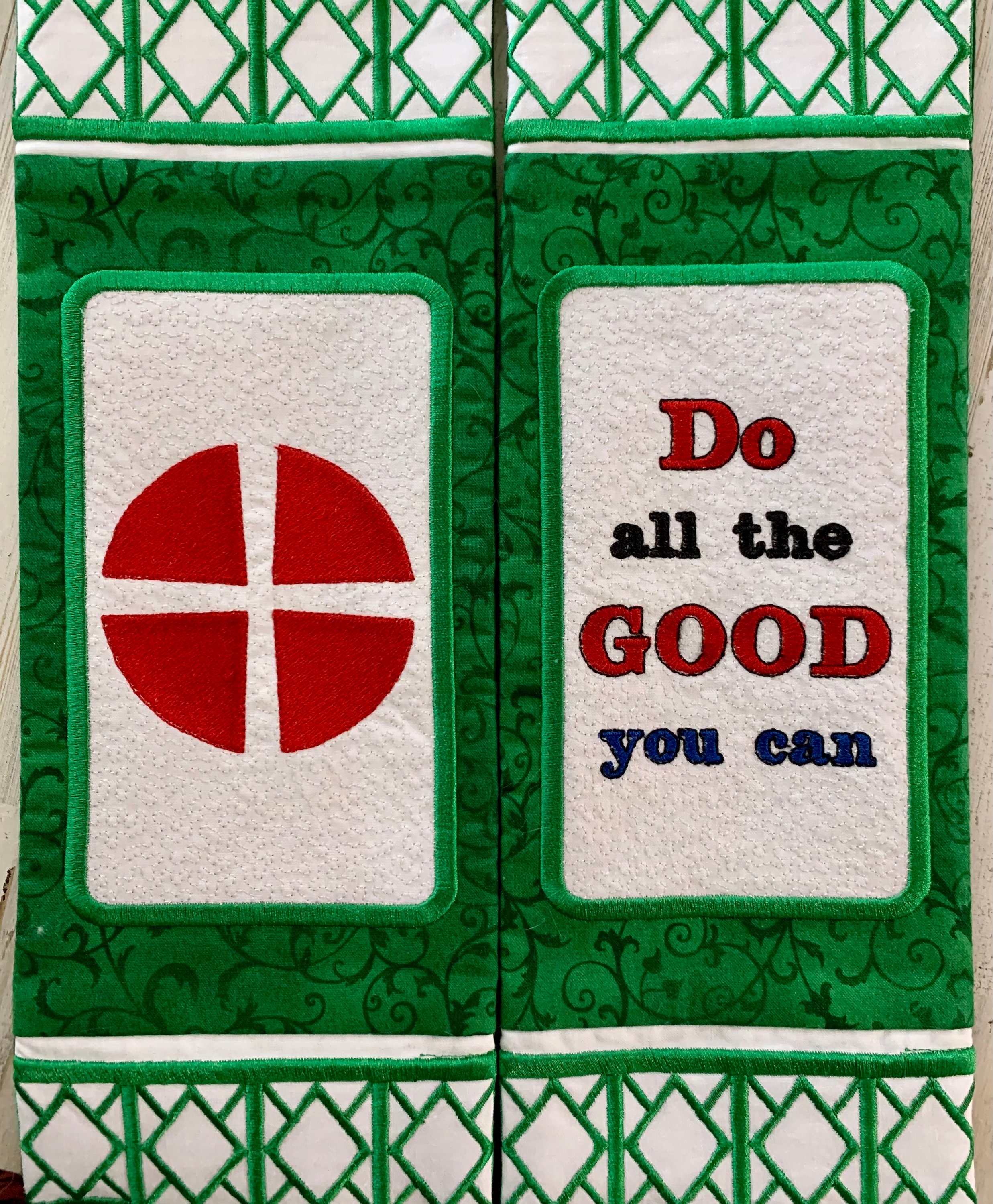 Wesleyan Methodist Clergy Stole (with Great Britain Cross) 5 Color ...