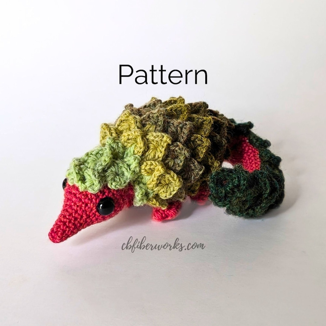Pascal the Pangolin Crochet Pattern | Posable Amigurumi Toy Pattern - Etsy