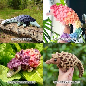Pascal the Pangolin Crochet Pattern | Posable Amigurumi Toy Pattern - Etsy
