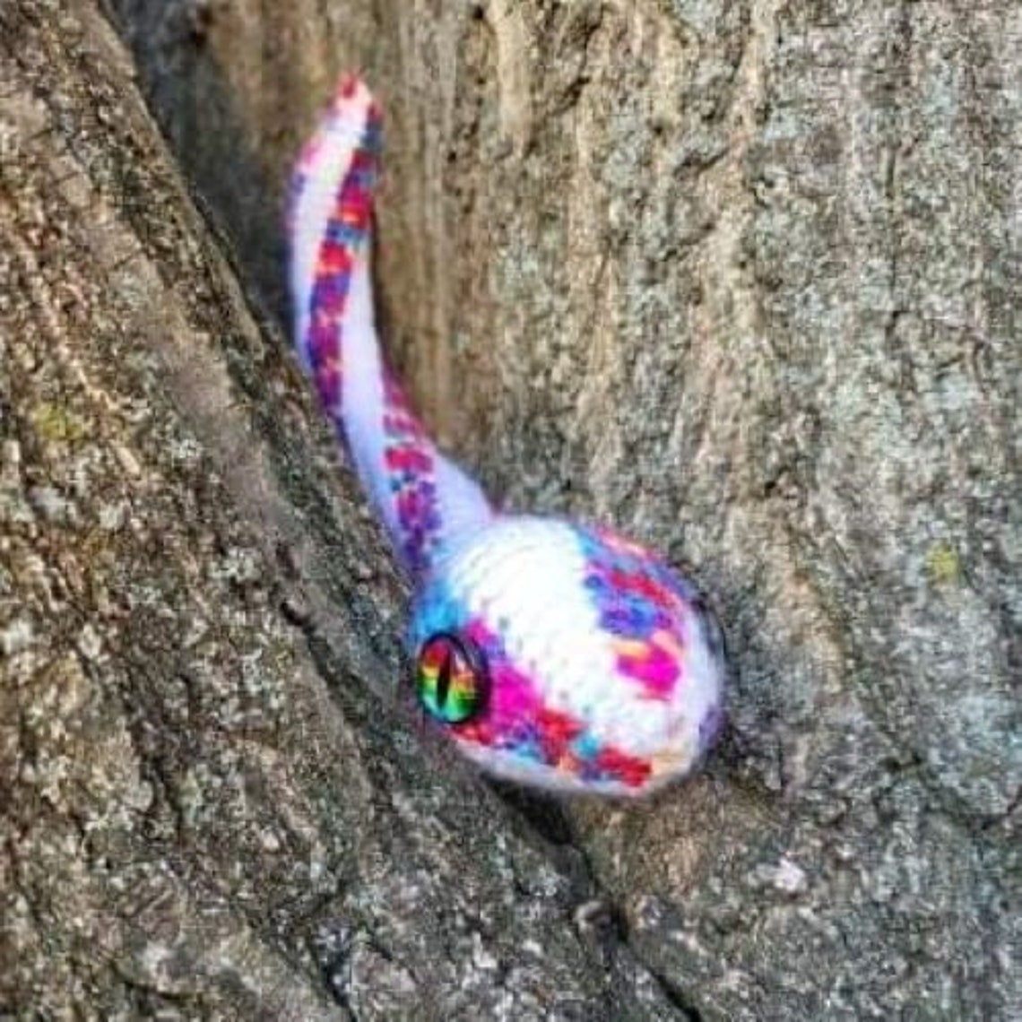 Piper the Peppermint Snake Crochet Pattern Easy & Mindless - Etsy