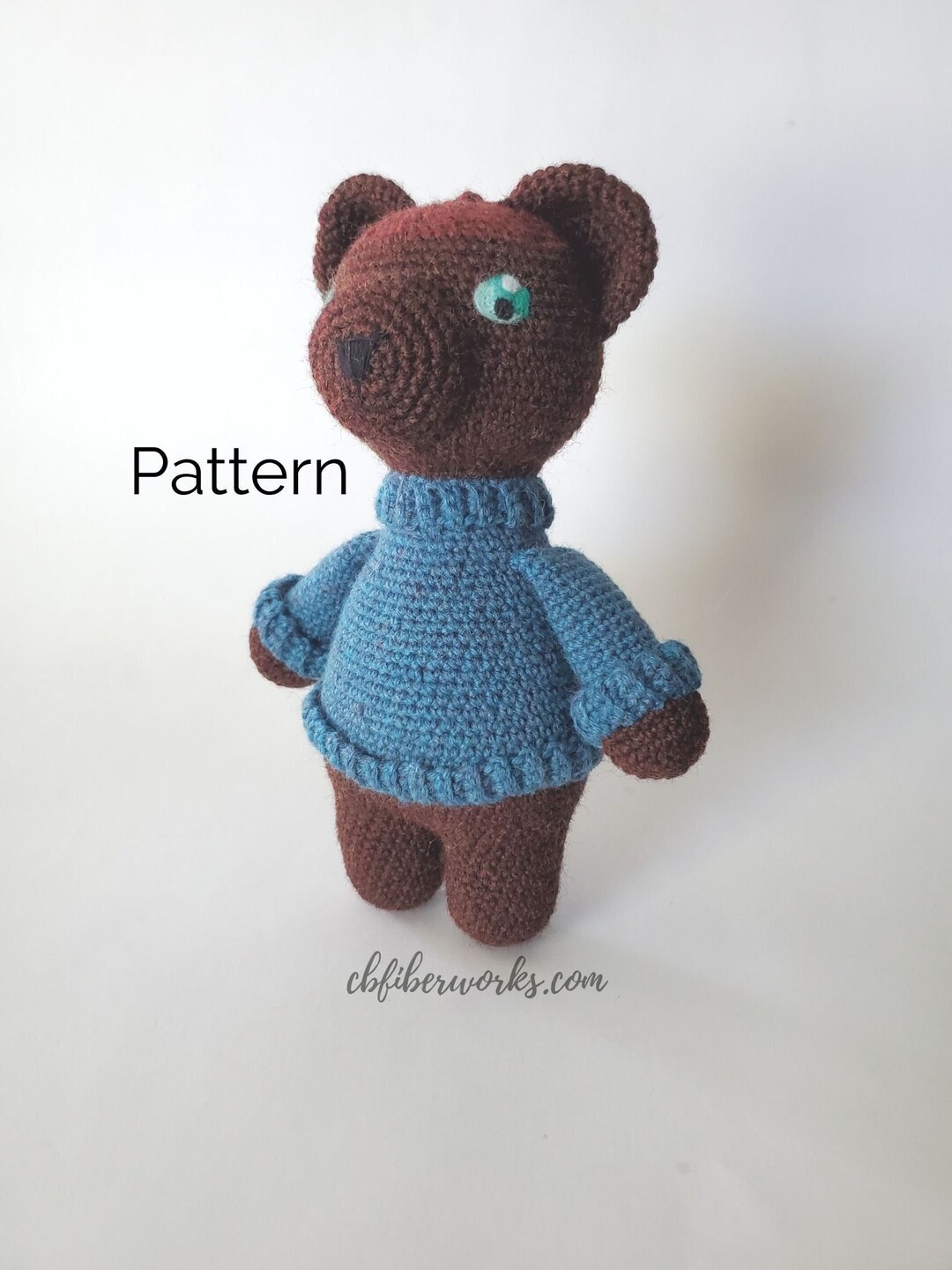 Bubbles the Bear Crochet Pattern Easy Amigurumi Project - Etsy