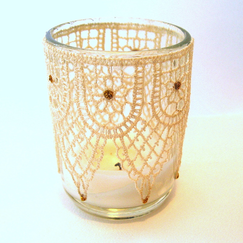 Lace Candle Holder - Etsy