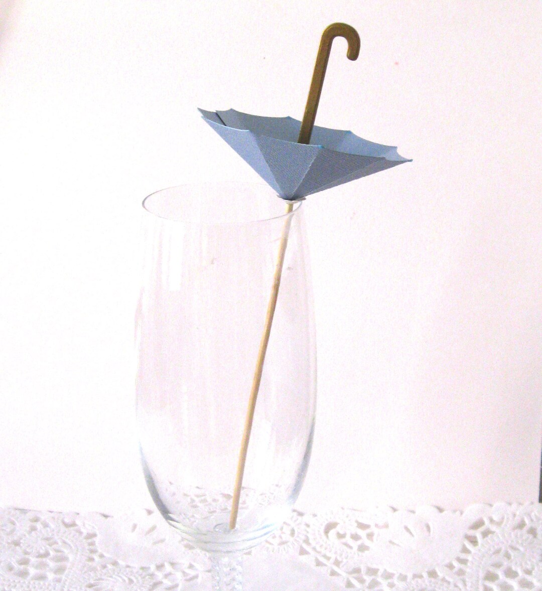 10 Blue Cocktail Umbrellas With Umbrella Handle Upside Down Cocktail ...
