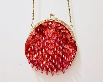 Beaded Cross Body Bag - Etsy