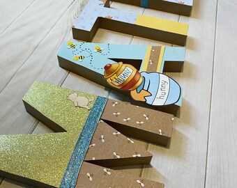Winnie Pooh Letters | Etsy