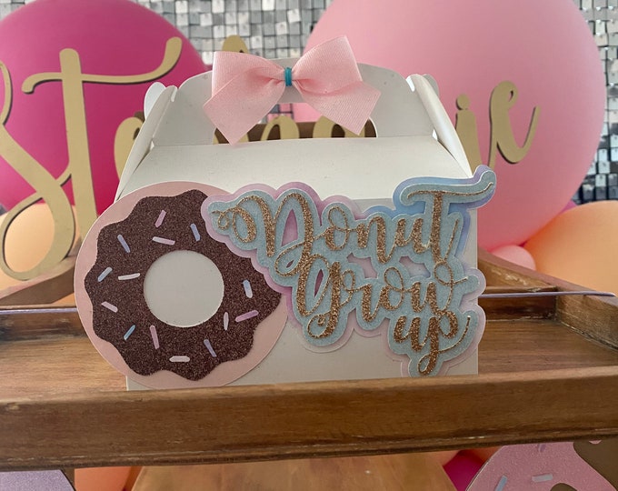 Graduation Party Donut Box Favors Custom Graduation Donuts, Custom ...