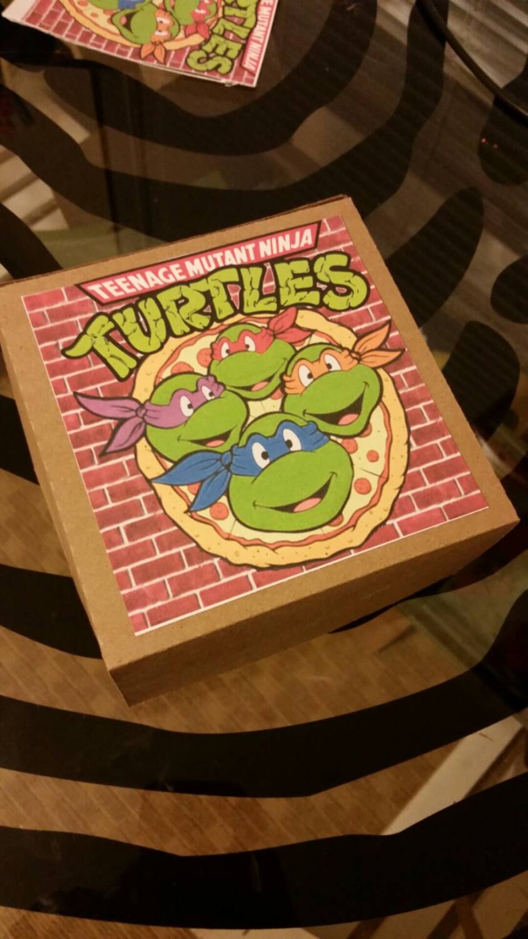 Ninja Turtle Pizza Box Cake