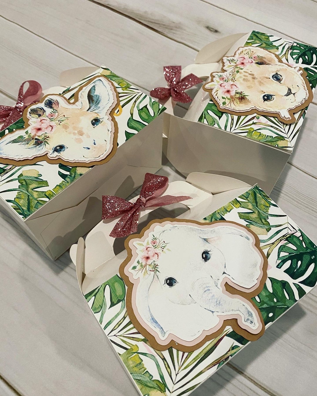 Safari Favor Boxes, Animal Favor Boxes - Etsy