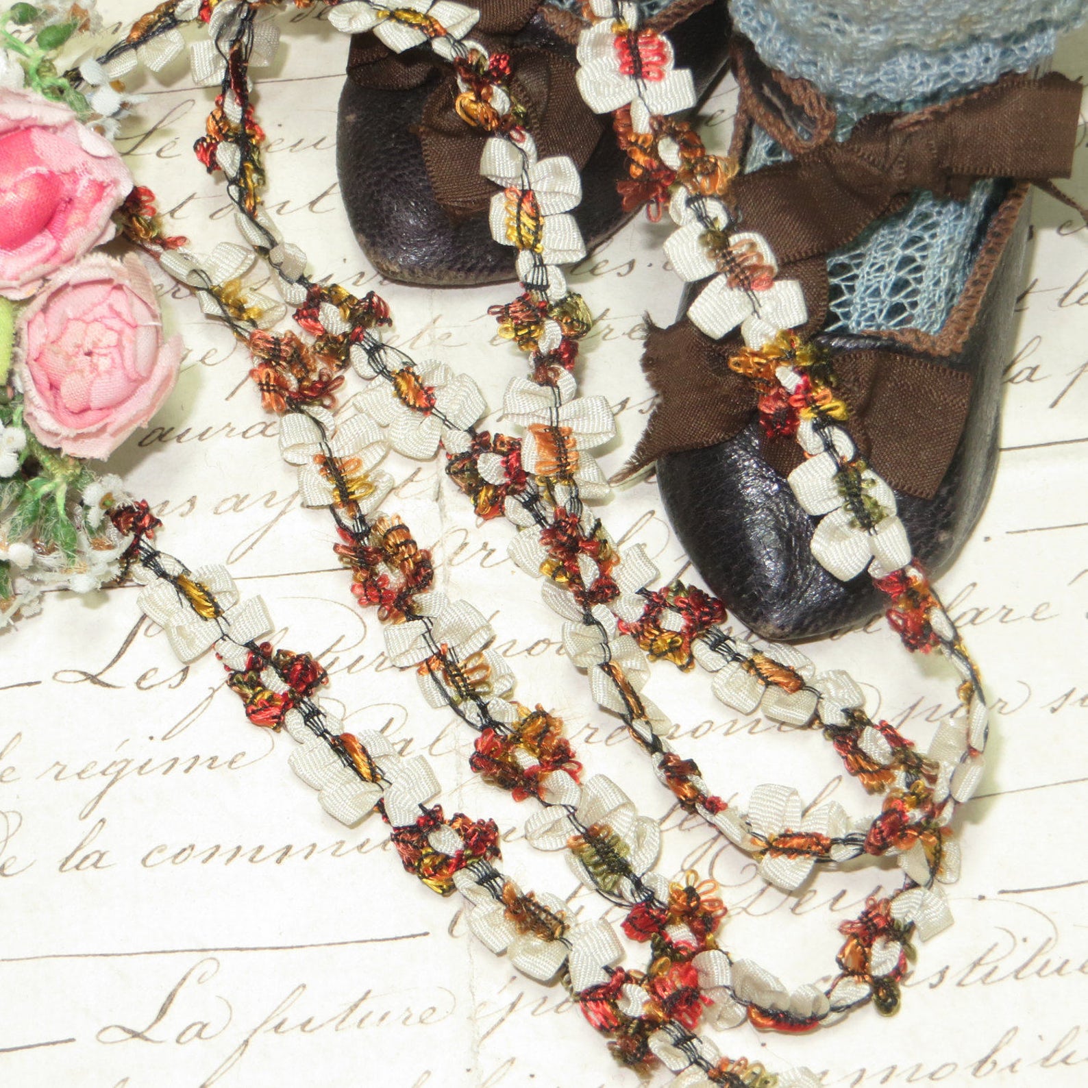 1y 1/2 FRENCH ROCOCO TRIM Wedding Cream off White Gold - Etsy