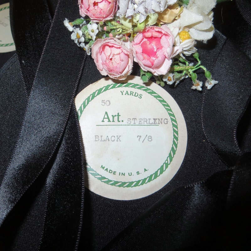 Black Satin Ribbon 7/8 - Etsy