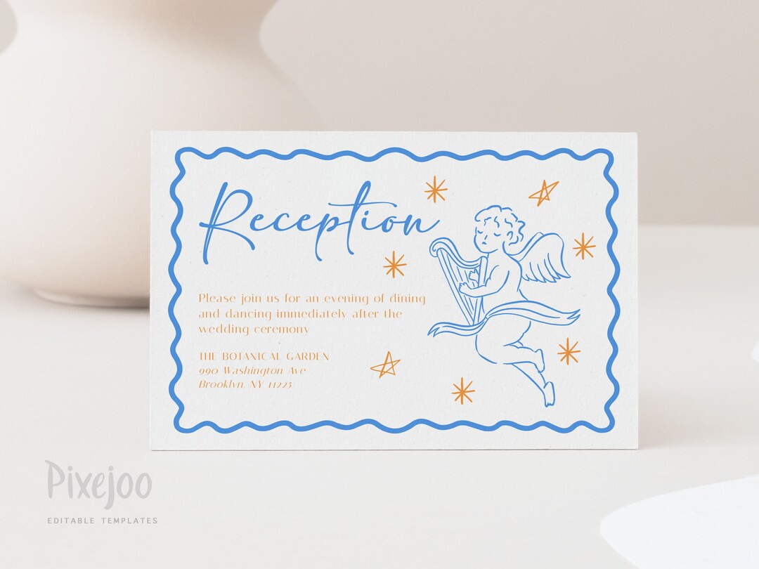 CUPID Editable Reception Template | Wedding, Baby Shower, Whimsical ...
