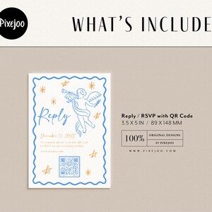 CUPID QR Code Response Card | Wavy Qr Code Card | Printable Enclosure ...