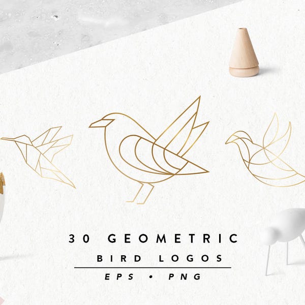 Geometric Bird - Etsy
