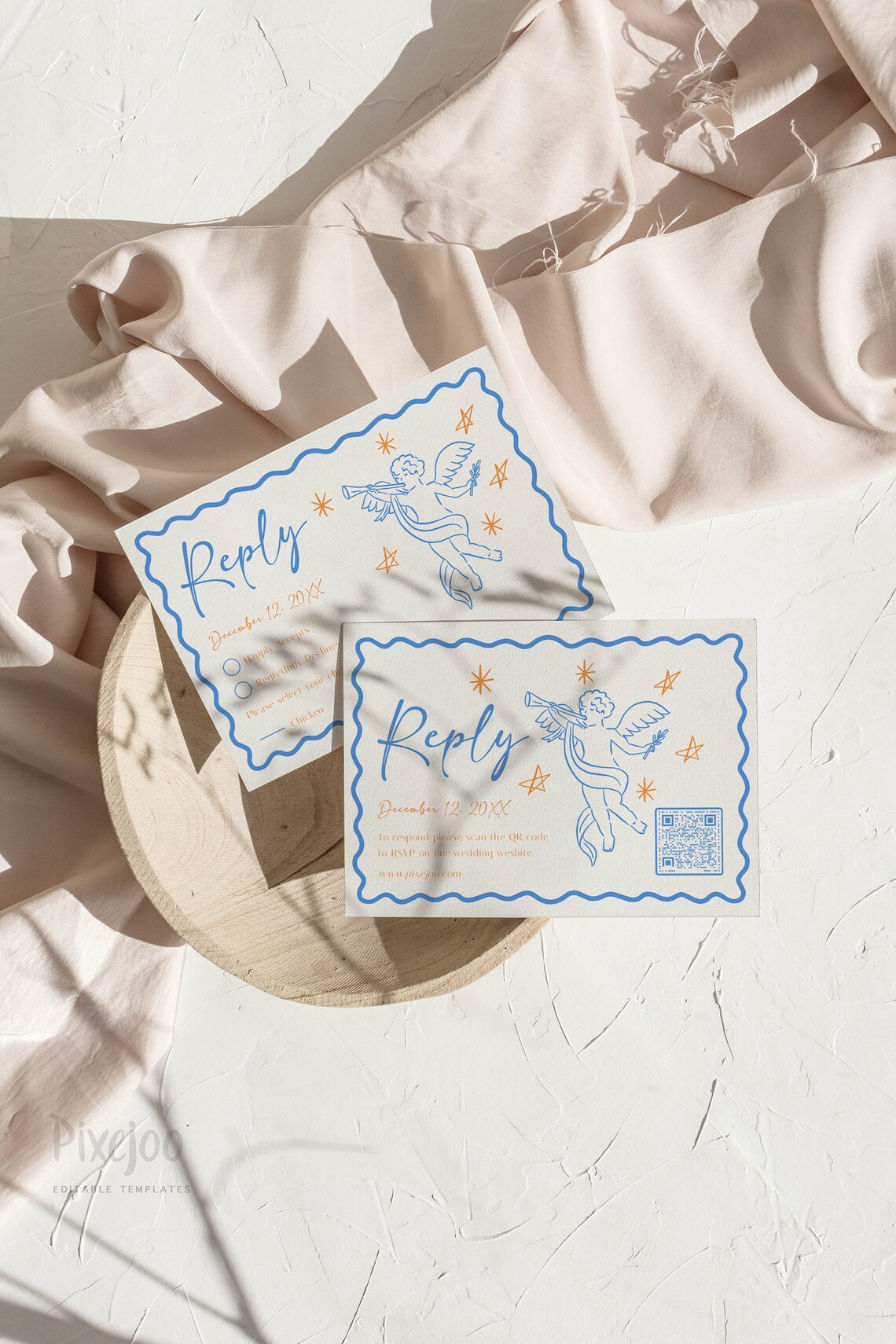 CUPID Wedding Invitation Suite With QR Code | Whimsical Wedding Suite ...