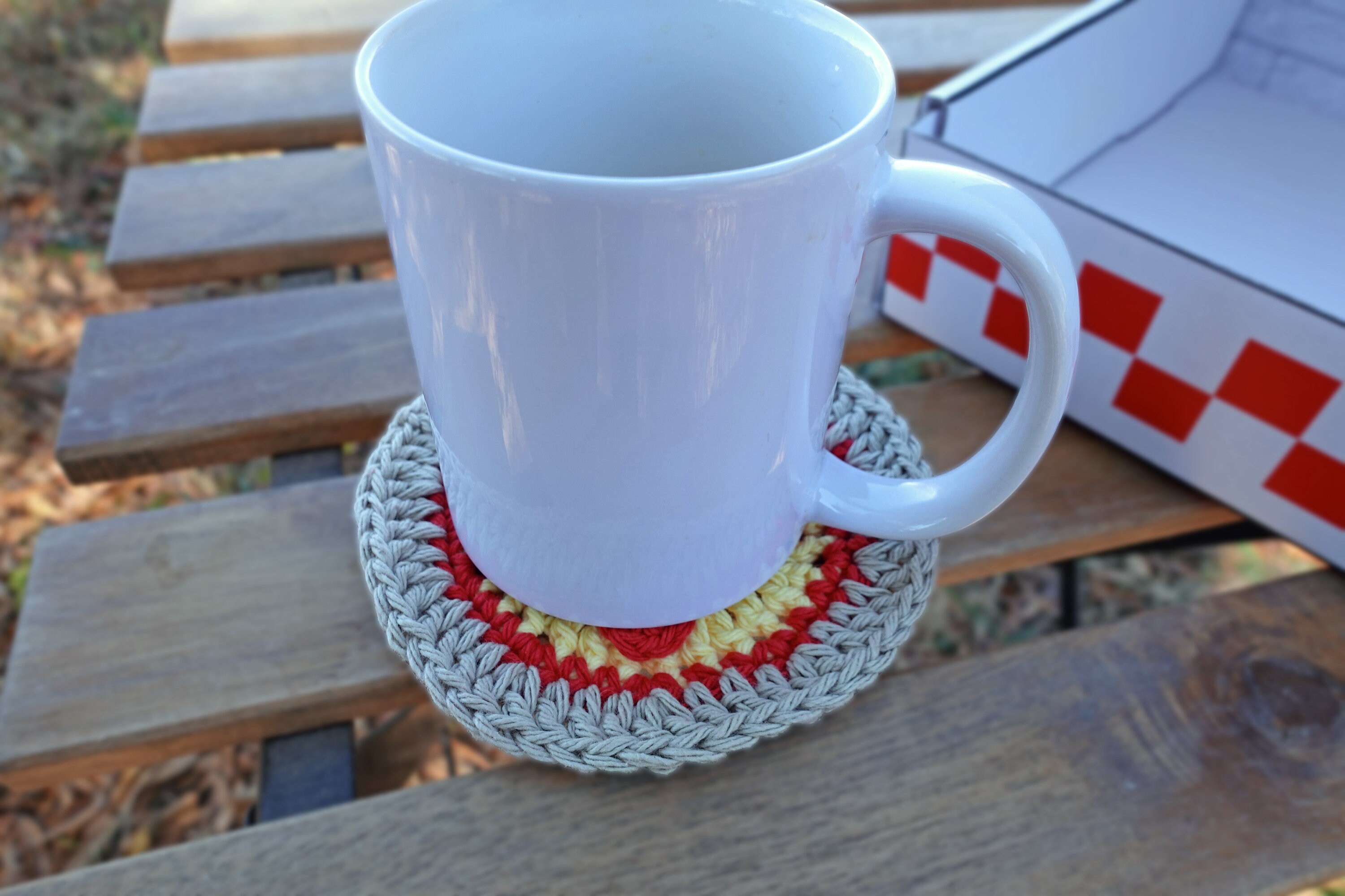 Pizza Coaster CROCHET PATTERN (coaster, Washcloth, Dish Cloth, Face ...