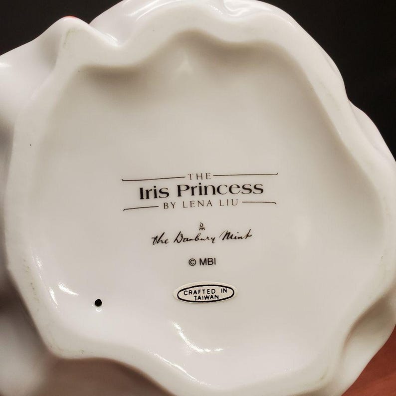 The Iris Princess by Lena Liu Porcelain Figurine the Danbury Mint - Etsy