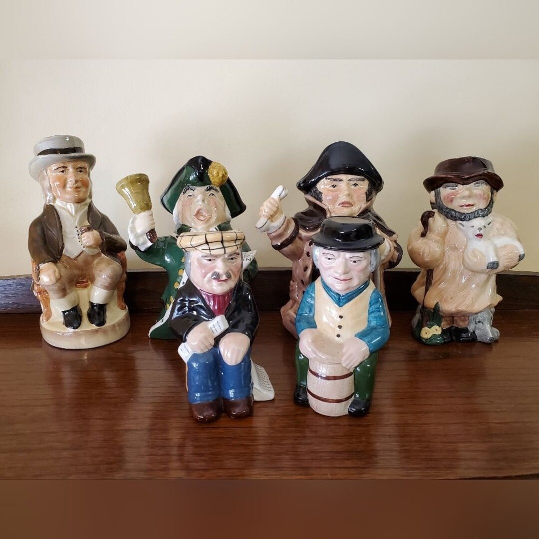Vintage Toby Mugs Barware Made in England Hand Painted - Etsy