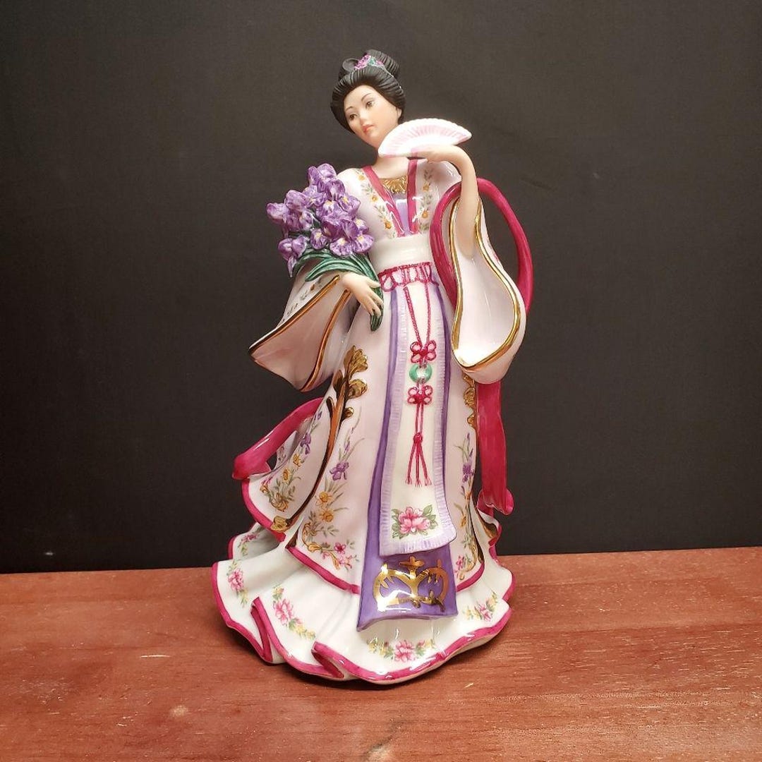 The Iris Princess by Lena Liu Porcelain Figurine the Danbury Mint - Etsy