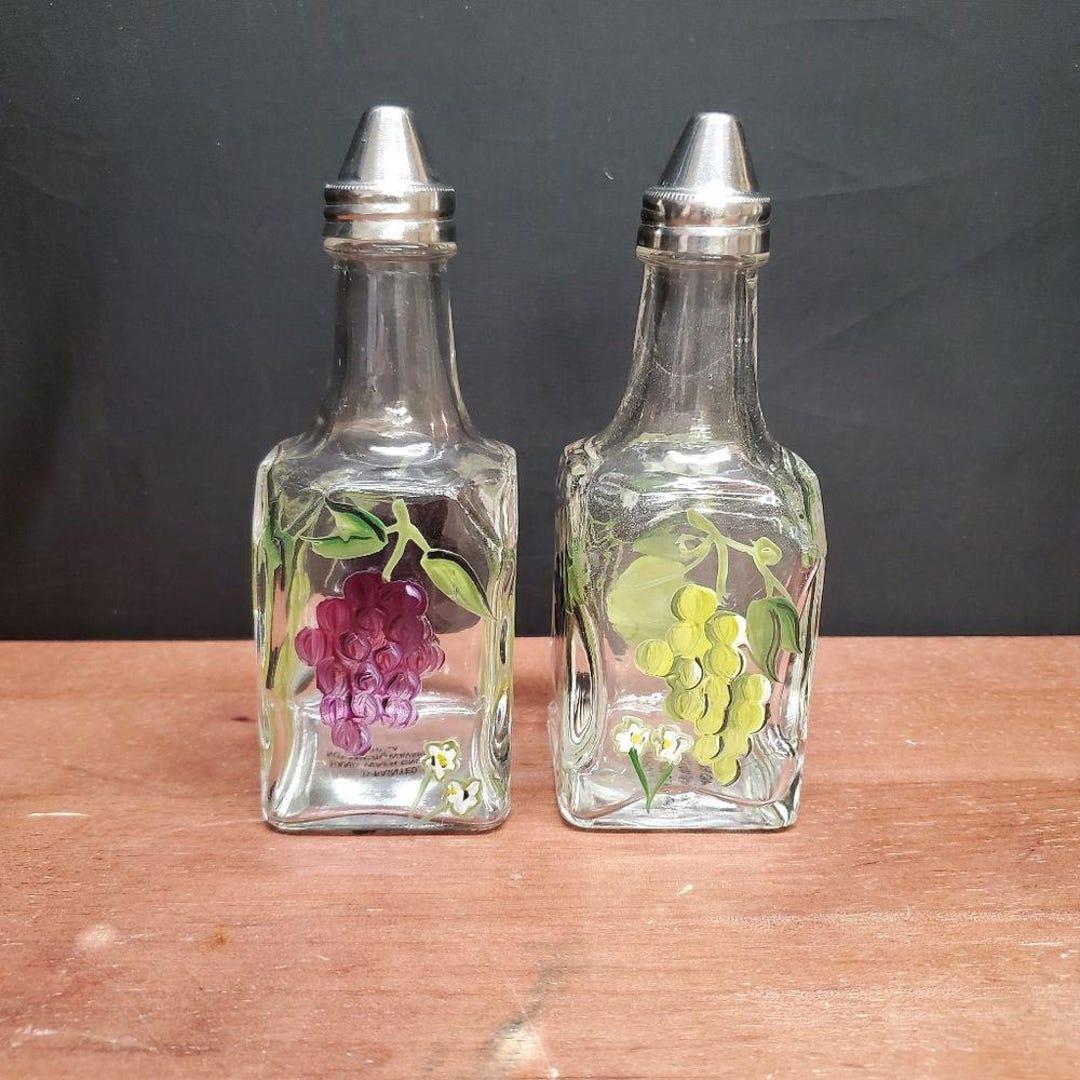 Home Essentials Grapes Oil and Vinegar Cruet Set - Etsy