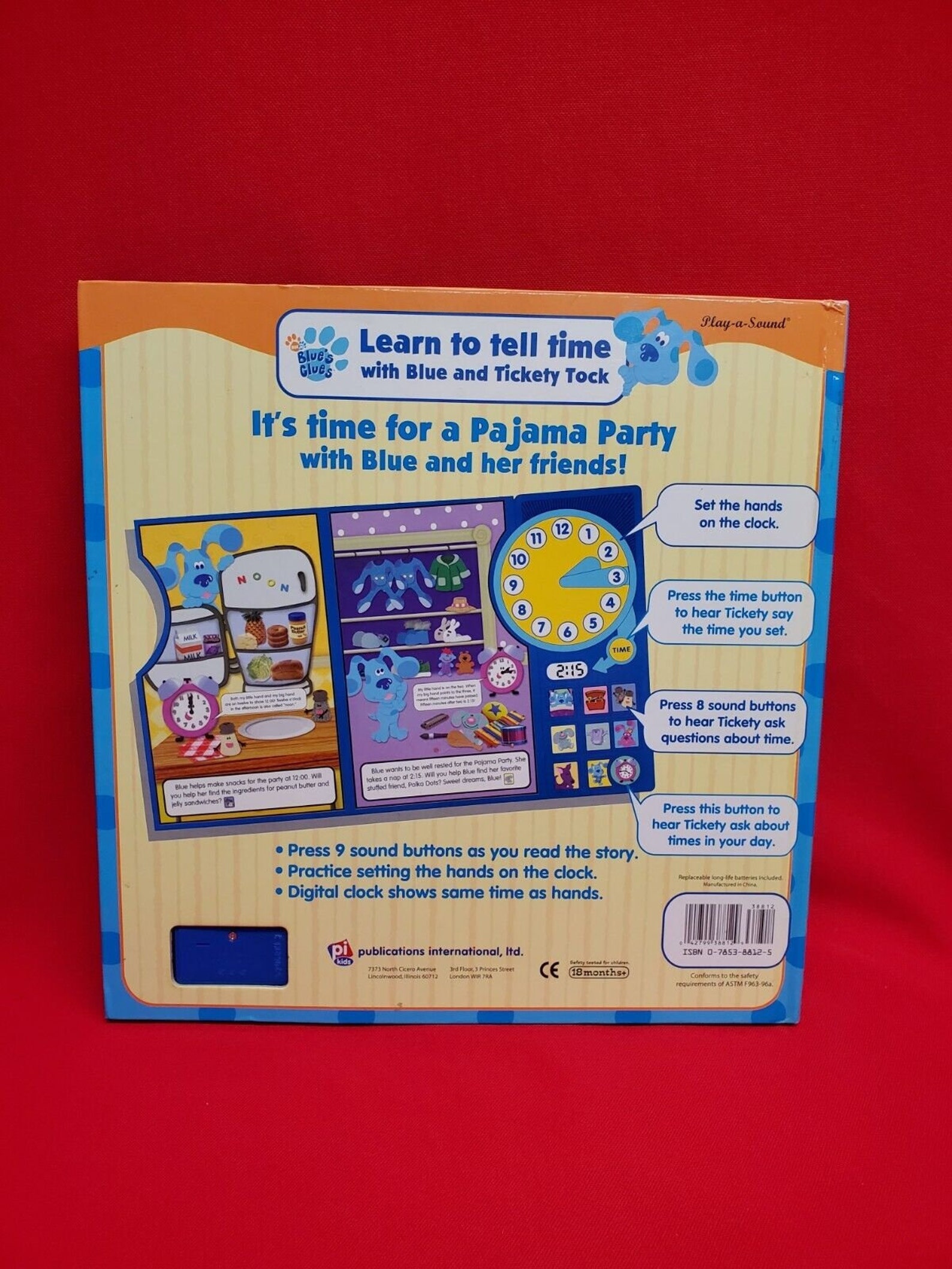 Blue’s Clues “party Time With Blue” Interactive Play-a-sound ...