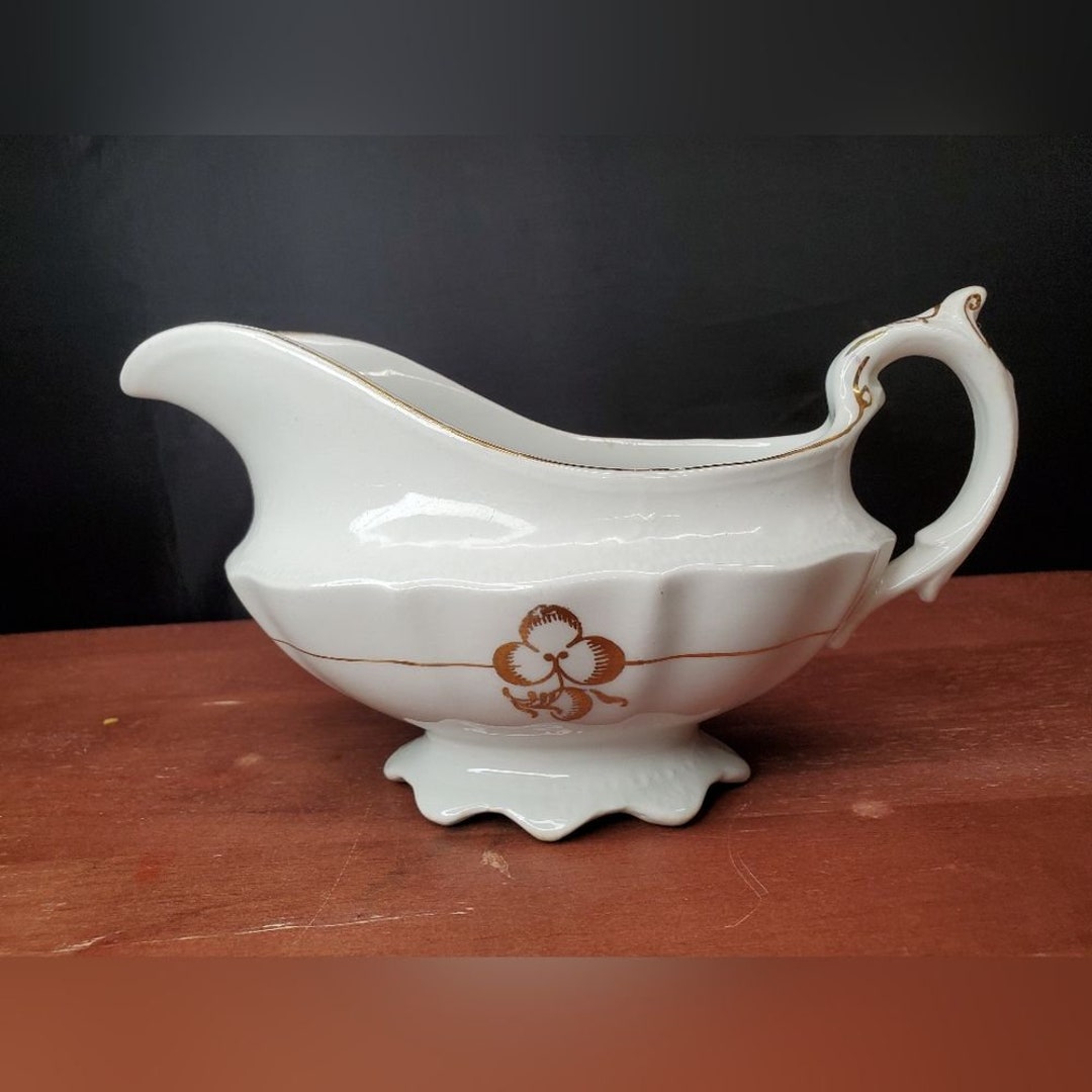 Vintage Dudson, Wilcox & Till Royal Ceramic White Gravy Boat England - Etsy