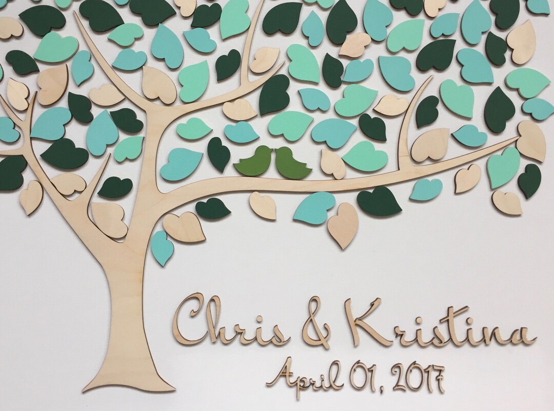 Custom Wedding Guest Book Alternative Guestbook Tree Sign With - Etsy
