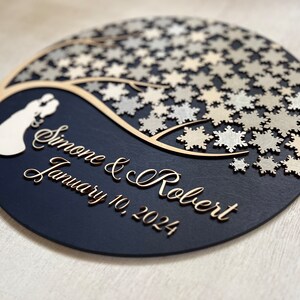 Winter Wedding Guest Book Alternative: Snowflake Sign In - Etsy