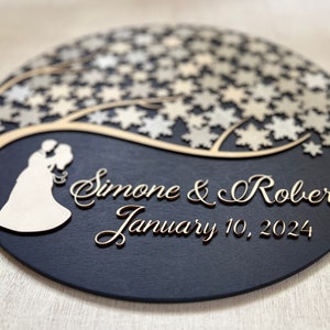 Winter Wedding Guest Book Alternative: Snowflake Sign In - Etsy