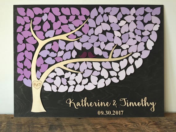 Unique Wedding Guest Book Alternative Wedding Guestbook Tree Wedding ...