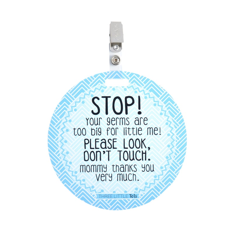 Light Blue Stop Tag Stop Please Look Don't Touch blue - Etsy