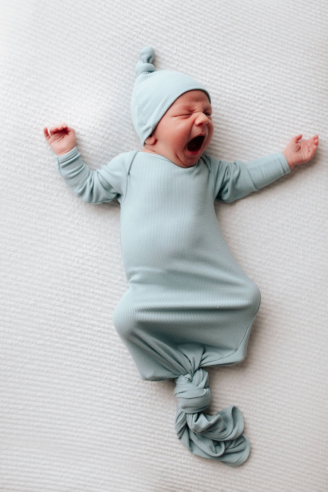 Newborn Baby Knotted Gown Knotted Baby Gown Infant Gown - Etsy
