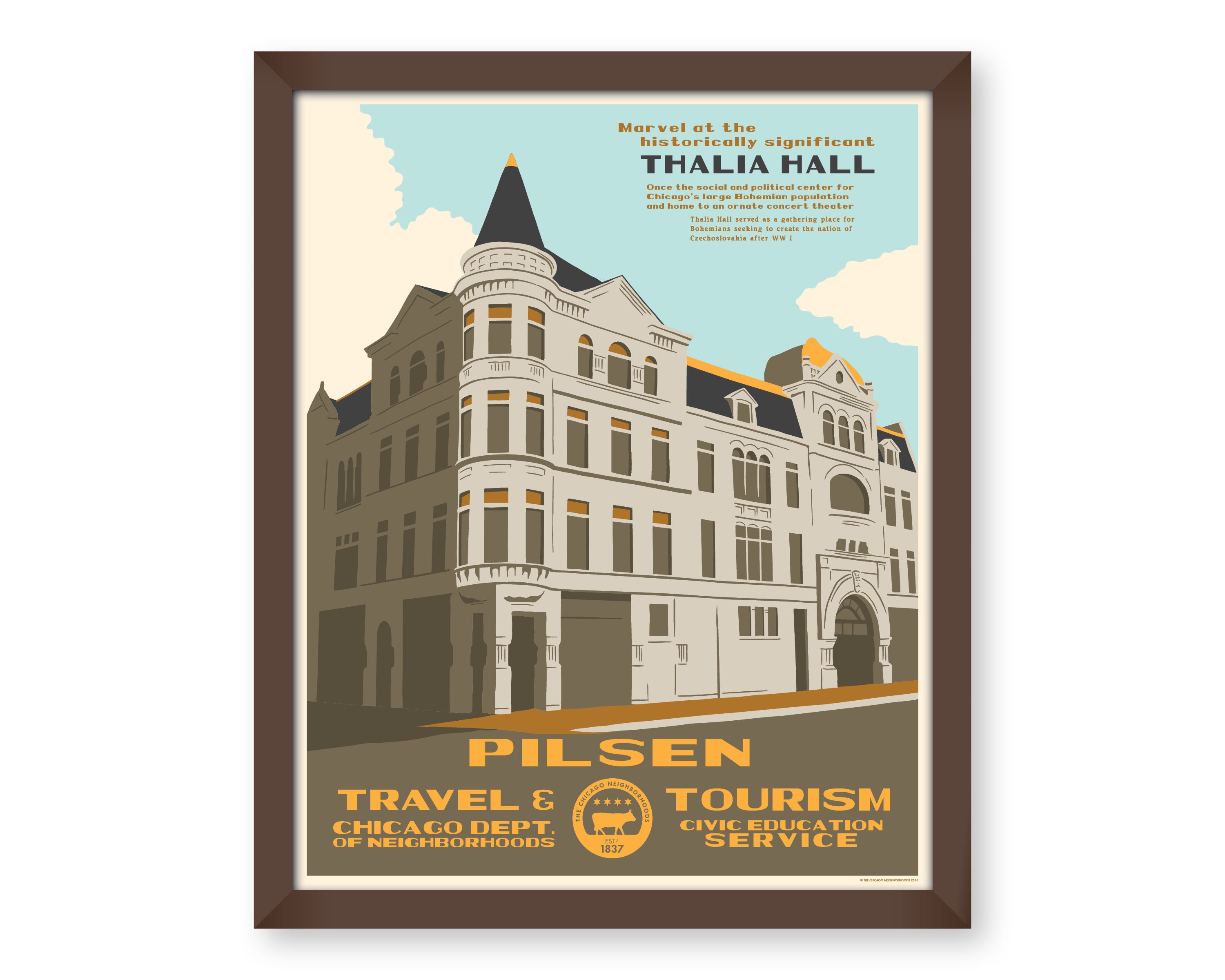 Pilsen (chicago Neighborhood) Wpa-inspired Poster - Etsy