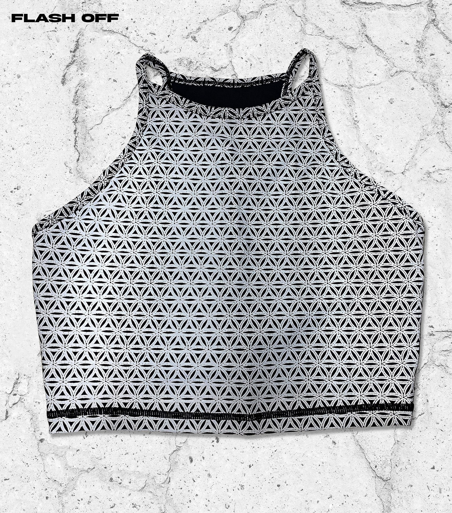 SILVER SEQUENCE Reflective Crop Top / Clothing / Women's | Etsy