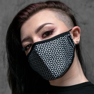 SEED OF LIFE • Satin Face Mask + Filters / Face Mask / Face Mask ...