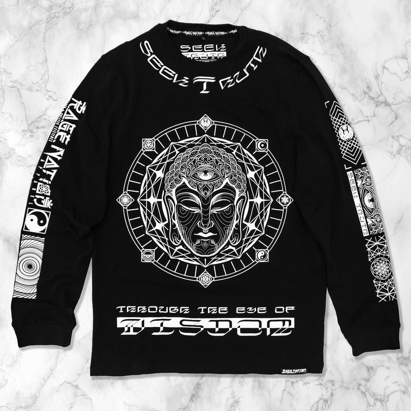 White Long Sleeve Rave - Etsy