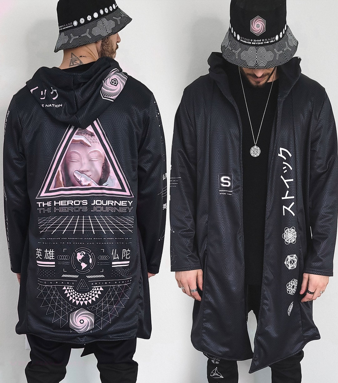 HERO'S JOURNEY V1 STOIC Digital // Cloak W/ Hidden Pocket // Sacred ...
