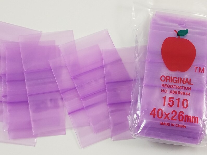 1510 Original Mini Ziplock 2.5mil Plastic Bags 1.5 X - Etsy