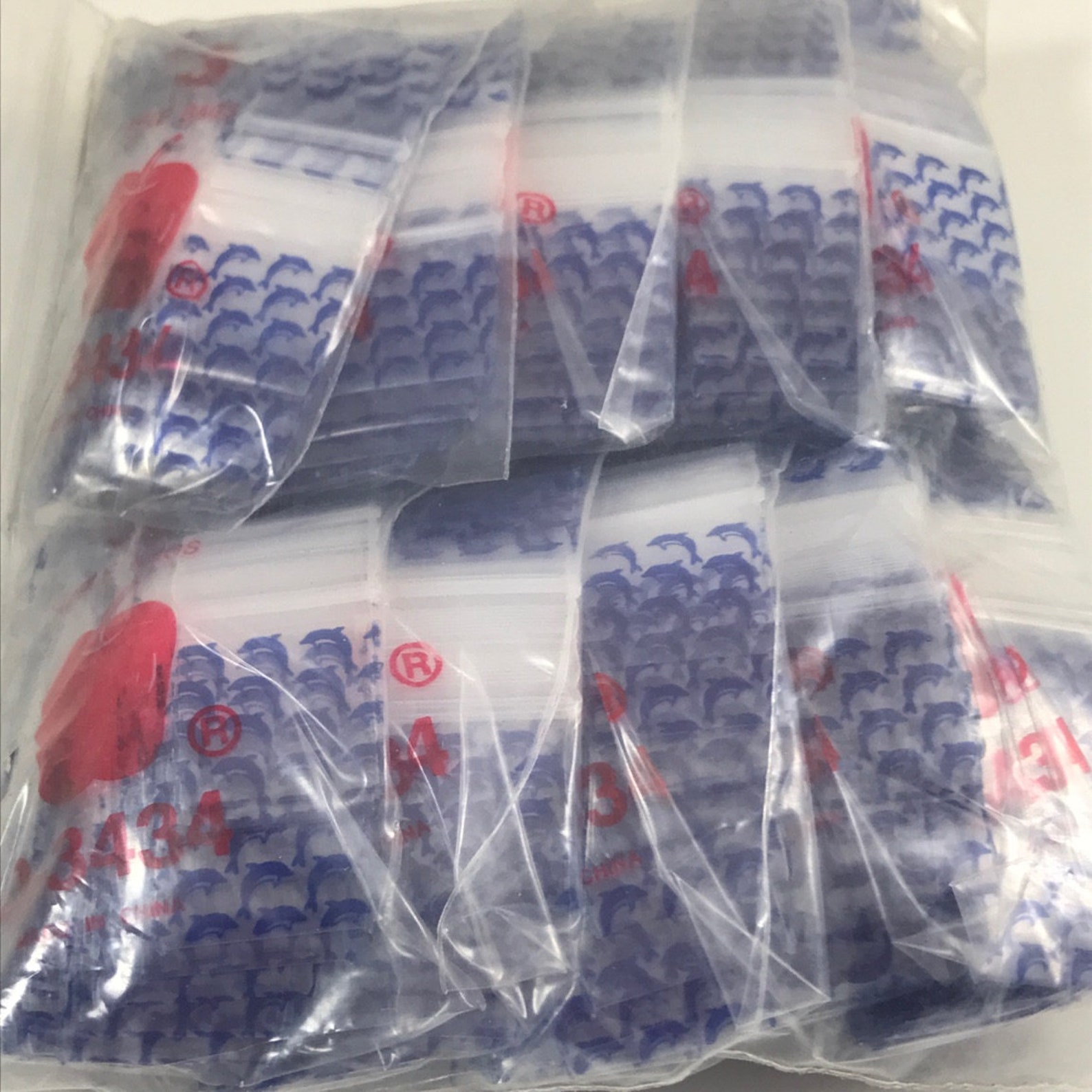 3434 Original Mini Ziplock 2.5mil Plastic Bags 3/4 X - Etsy