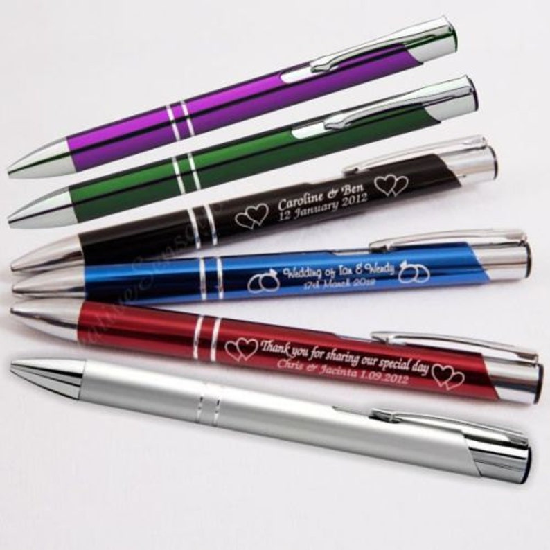 100x Custom Engraved Metal Pens Business Promotion Corporate - Etsy ...