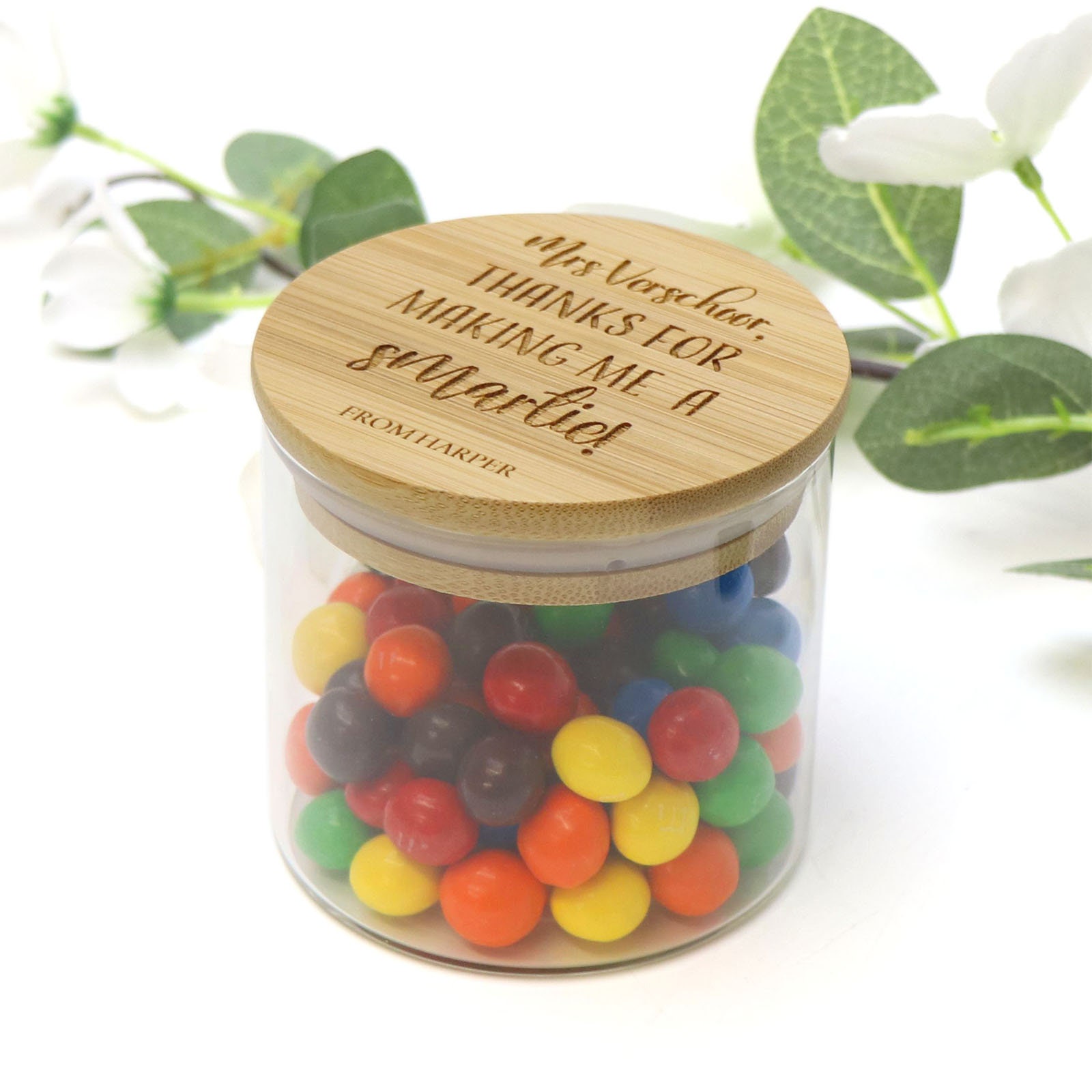 Engraved Teachers Smartie Jar End of Term Gift - Teachers End of Year ...