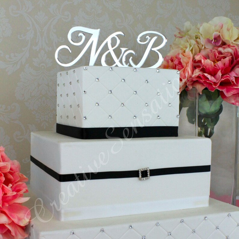 Personalised Initial Wedding Cake Topper Acrylic Decoration | Etsy