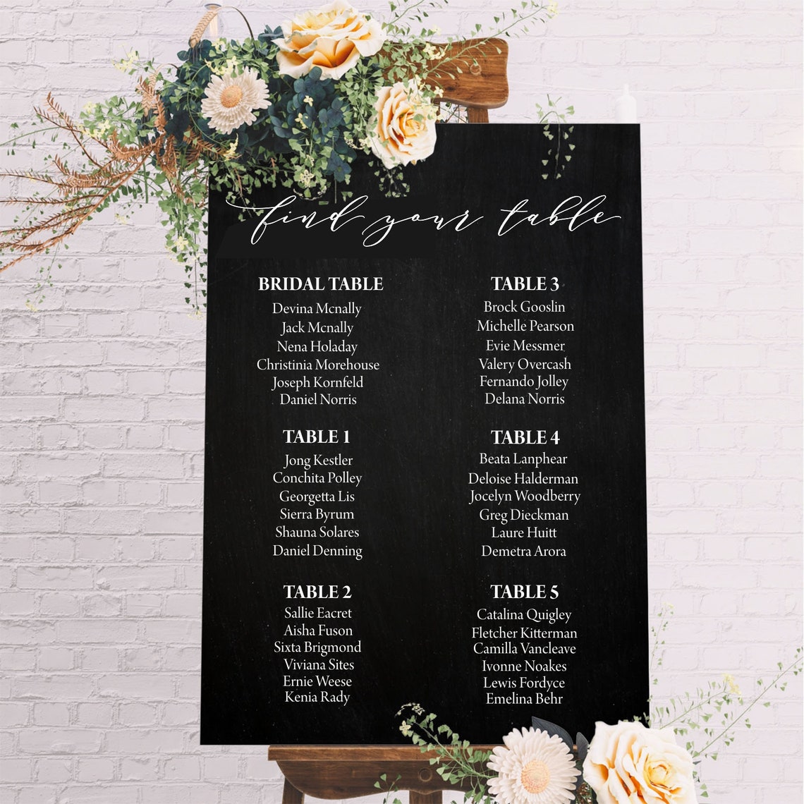 Find Your Table Seating Plan Wedding Sign Quality 6mm Wooden - Etsy ...