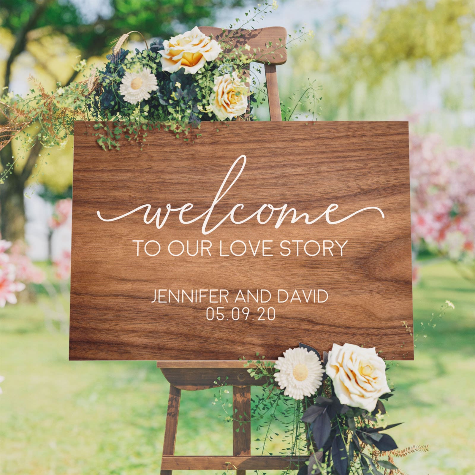 Welcome Sign Personalised Wedding Decor 6mm Thick Sign With | Etsy