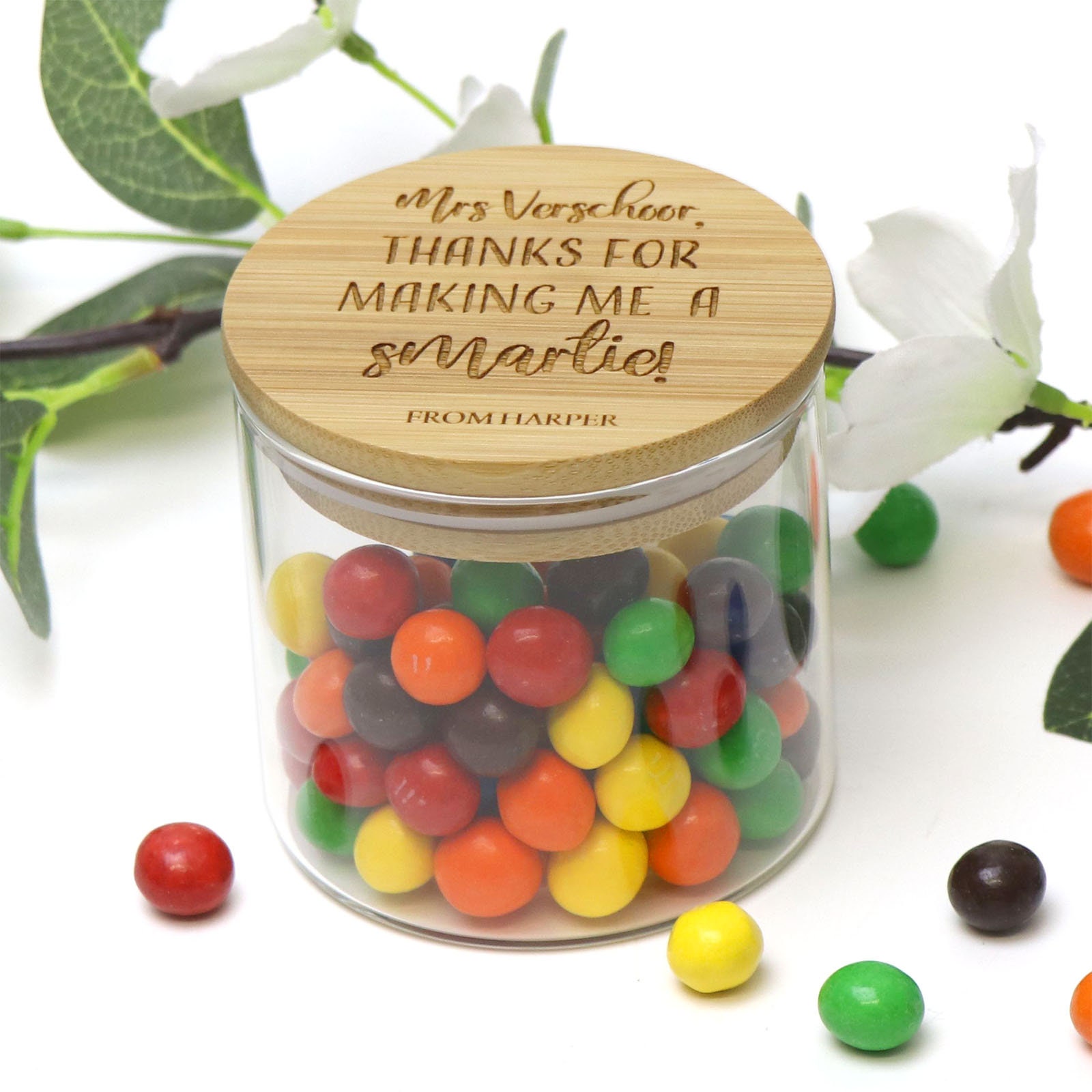 Engraved Teachers Smartie Jar End of Term Gift - Teachers End of Year ...