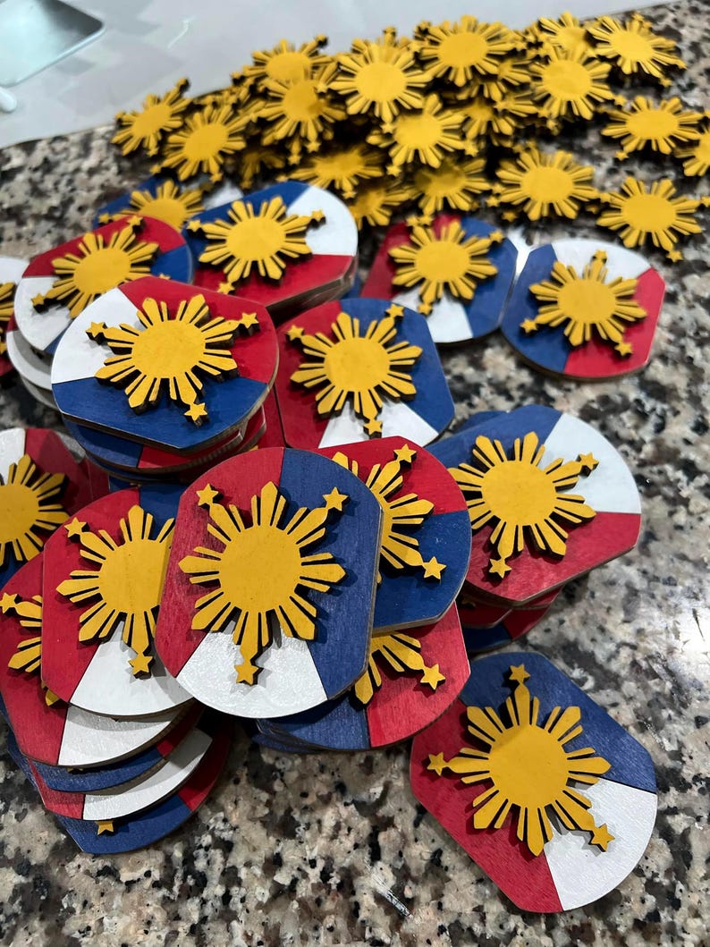 Filipino Pride Decor Philippine Flag Magnet Filipino Pride Decor Sun ...