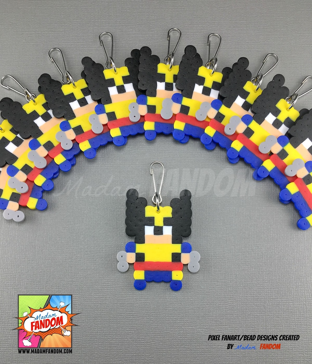 Wolverine Party Favors Zipper Pull Charms, Keychains - HANDMADE ...